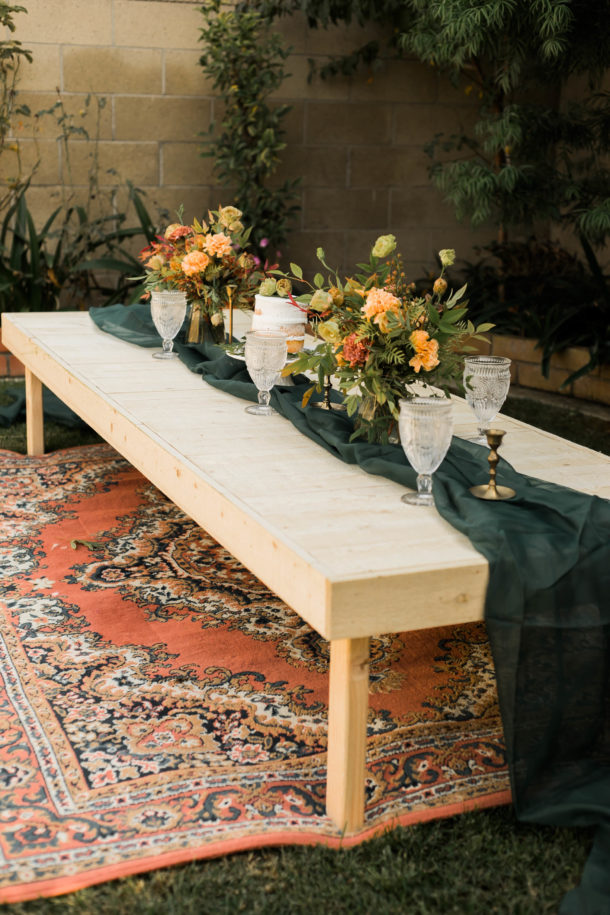 8 ft. Low Boho Tables | Crowned Rentals